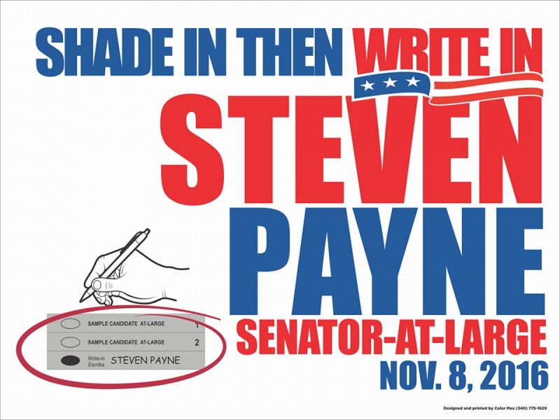 Steven Payne Ramps Up Write-In Campaign | St. John Tradewinds News